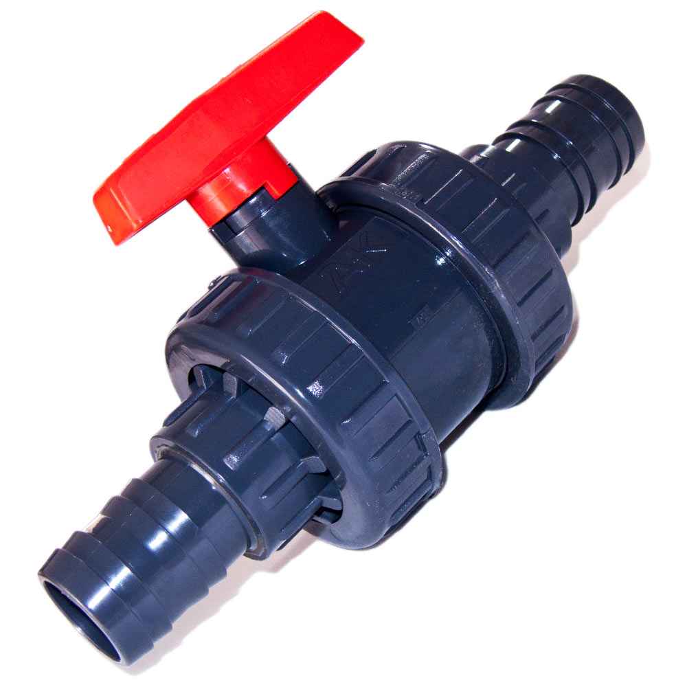 40 mm Kugelhahn mit Schlauchtüllen | Teichpflege